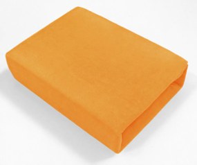 Polášek Froté prostěradlo na vysokou matraci (až 30cm), 140x200cm, na dvoulůžko, žluto-oranžové