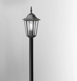 FAN LANT-MILANO/P1 Sloupkové svítidlo MILANO černá, 1xE27, IP44, 105 x 21 cm - FANEUROPE