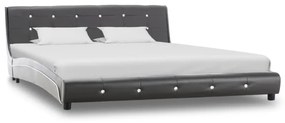 Rám postele šedý umělá kůže 160 x 200 cm,  280325 HangarStore.cz