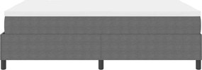 Postel s boxspringem Světle šedá a bílá 160 x 200 cm 3337472