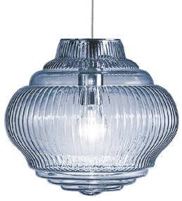 Závěsná lampa Bonnie 130 cm světle modrá