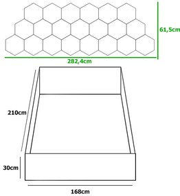 Eka Čalouněná postel Lucy 3 - 160x200 cm Barva látky Trinity: (2313) Modrá, Úložný prostor: Bez úložného prostoru