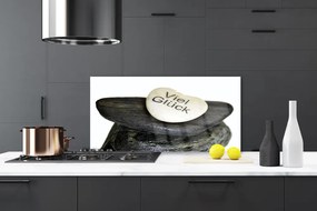 Kuchyňský skleněný panel Kameny Umění 125x50 cm