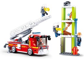 Sluban Hasiči M38-B0966 Vůz s teleskopickým žebříkem