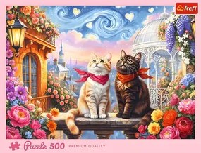 TREFL Puzzle Kočičí láska / 500 dílků / 48 x 34 cm