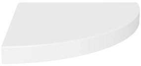 vidaXL Plovoucí rohová police bílá 35 x 35 x 3,8 cm MDF