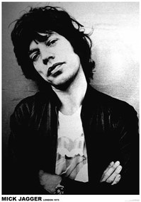 Plakát, Obraz - Mick Jagger - London 1975, (59.4 x 84.1 cm)