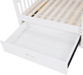 Postel Montessori BIANKA 90x200, masiv bílá Kondela 0000396817