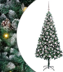 Umělý vánoční stromeček Zelená 210 cm PVC, ocel a plast 3396275