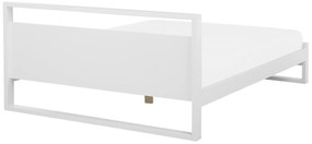 Manželská postel 180 cm GIACOMO (s roštem) (bílá). 1007287