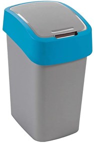 Odpadkový koš flip bin 10l 217816 stříbrno/modr.
