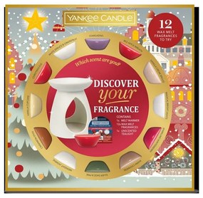 Yankee Candle Vánoční dárková sada Aromalampa + 12 ks vosk