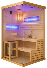 BPS-koupelny Finská sauna Relax HYD-6191 120x120, 2 osoby