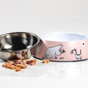 Miska pro psy Moomin Pets S, růžová