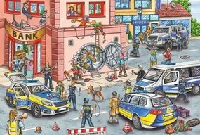 SCHMIDT Puzzle Policie v akci / 100 dílků / 36,1 × 24,3 cm