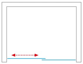 Roth KINEDOOR LINE KID2 Posuvné sprchové dveře 130 cm 970-1300000-00-02