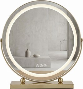 Rea Rea, Zrcadlo LED MAKE-UP L.Gold 50 cm, HOM-01810