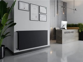 Mexen CHF20 Hygiene Flat deskový radiátor 400 x 400 mm, boční připojení, 288 W, antracit - W420HF-040-040-66