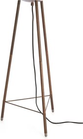 Bílá stojací lampa s textilním stínidlem (výška 133 cm) Bibury – Light &amp; Living