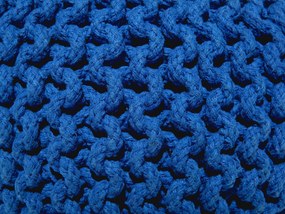Kulatý tmavě modrý polštář na sezení 40x25 cm CONRAD Beliani