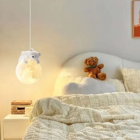 Toolight Závěsné osvětlení dětského pokoje WHITE BEAR APP1597-1CP