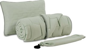 Dormeo Adaptivego sada polštář a přikrývka + brašna Zelená 140x200 cm zelená