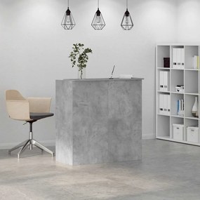 Recepční stůl betonově šedý 100x50x103,5 cm kompozitní dřevo 3324163