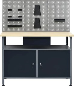 Pracovní stůl se třemi nástěnnými panely 3053427