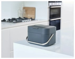 Tmavě šedá nádobka na kompostovatelný odpad Joseph Joseph IntelligentWaste, 4 l