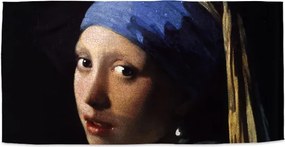Sablio Ručník Dívka s perlou - Johannes Vermeer - 50x100 cm