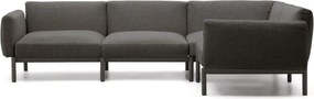 Tmavě šedá zahradní modulární pohovka 292 cm Sorells – Kave Home