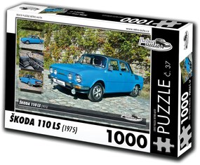 Retro-auta puzzle č. 37 škoda 110 ls (1975) 1000 dílků
