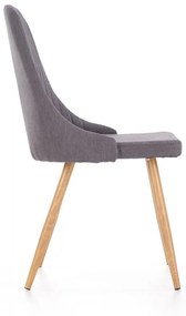 Jídelní židle LIMA - kov, látka, více barev Tmavě šedá