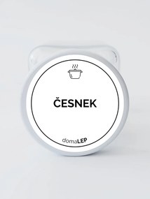 Samolepka na kořenky ČESNEK  bílá 5 cm tučné písmo