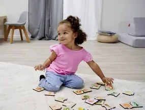 EICHHORN Puzzle Montessori Ovoce a zelenina / 34 dílků / dřevo / od 2