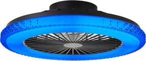 Brilliant G60040/06  Stmívatelné LED svítidlo BADRIA &amp; reverzní VENTILÁTOR + funkce LED