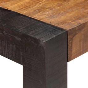 Jídelní stůl 140 x 70 x 76 cm masivní hrubé mangovníkové dřevo 289655