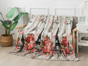 XPOSE® Mikroplyšová deka PARIS - růžová 200x220 cm