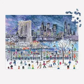 GALISON Puzzle Sněhová bouře nad New Yorkem / 1000 dílků