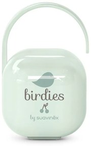 Suavinex Krabička na dudlík Birdies Zelená