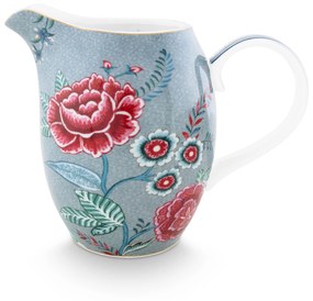 Pip Studio Flower Festival džbán 950ml , modrý (Porcelánový džbán Flower Festival)