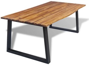 vidaXL Jídelní stůl z masivního akáciového dřeva 200 x 90 cm