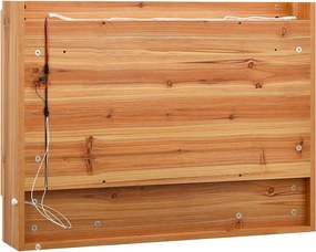 LED koupelnová zrcadlová skříňka dub 80 x 15 x 60 cm MDF 323606