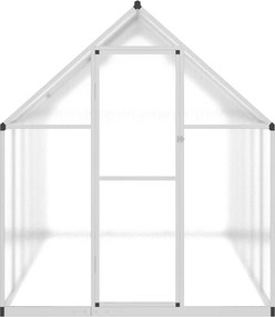 Skleník s podkladovým rámem stříbrný 334 x 169 x 195 cm hliník 3266326