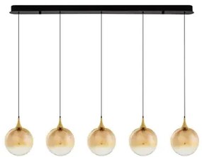 Moderní lustr Orenda 5 line Zlatá