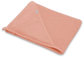 Dětská luxusní froté osuška s kapucí New Baby Comfortably 100x100 cm pink Růžová