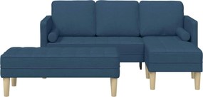Set pohovek 2 ks Modrá Polyester 3329259
