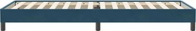 Postel Box Spring bez matrace tmavě modrá 100x220 cm samet 3315865