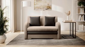 XXXLutz ROZKLÁDACÍ POHOVKA, textil, tmavě hnědá, béžová MID.YOU - Rozkládací pohovky - 00000L002906
