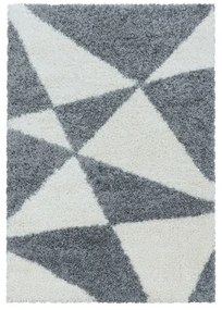 Kusový koberec Tango shaggy 3101 grey 60 x 110 cm
